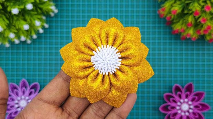 How To Make An Easy Foam Sheet Flowers