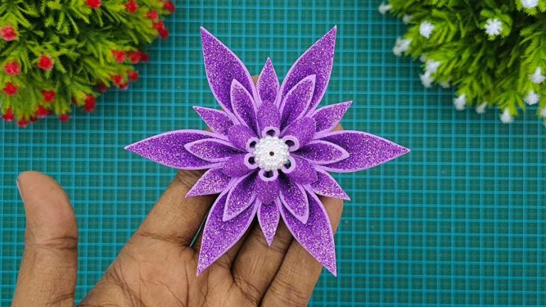 How To Make An Easy Foam Sheet Flowers