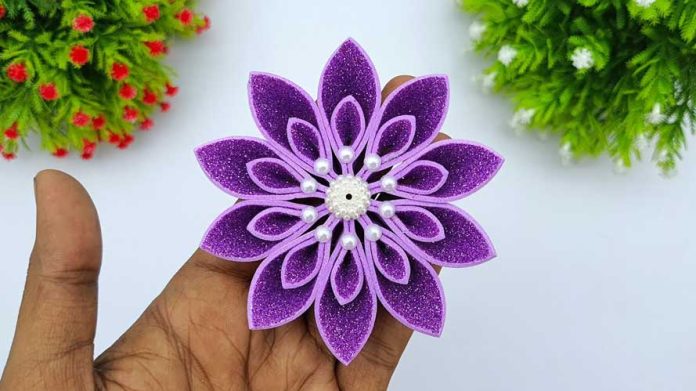 How To Make An Easy Foam Sheet Flowers