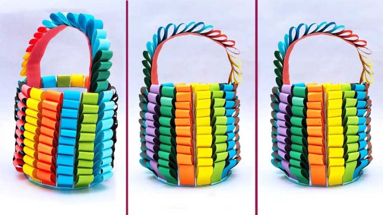 Easy and Beautiful Paper Craft | Easy Way To Make Paper Basket - Best ...