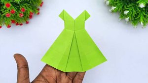How To Make Paper Dress - Origami Dress Easy