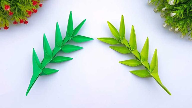 DIY Paper Leaves Making Tutorial | Handmade Paper Leaf