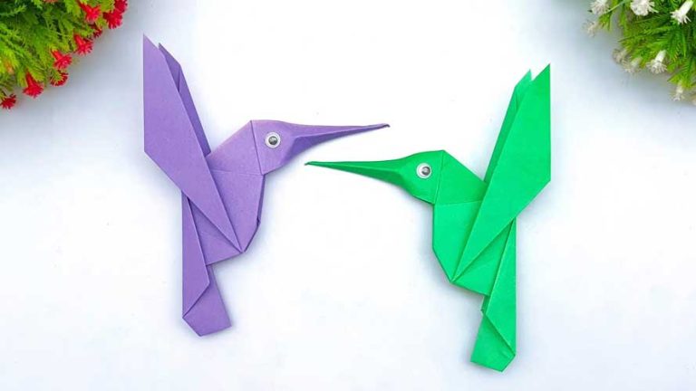 How To Make Paper Crafts Hummingbirds Making Paper Birds