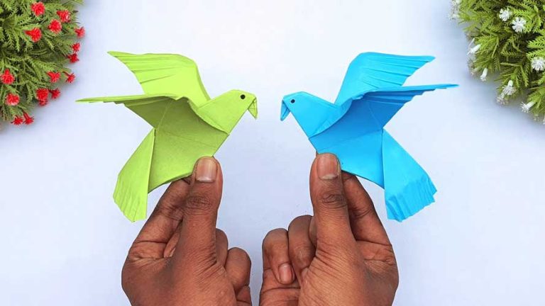 How To Make Paper Dove Or Pigeon | Paper Bird Making