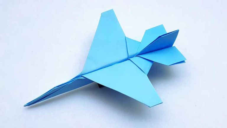 DIY How To Make Origami Jet Fighter | Cool Design Airplane